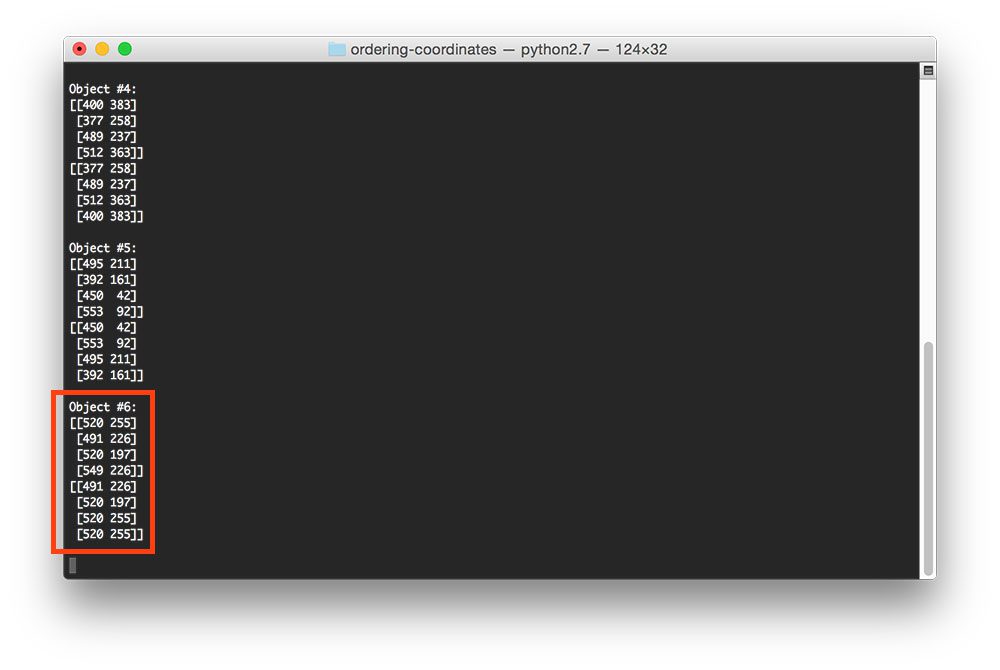 Ordering Coordinates Clockwise With Python And Opencv Pyimagesearch 2264