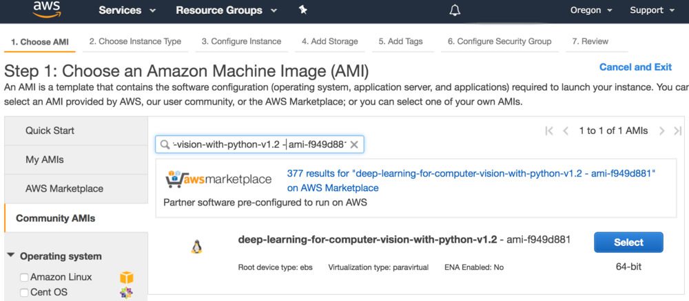 Pre-configured Amazon AWS deep learning AMI with Python - PyImageSearch