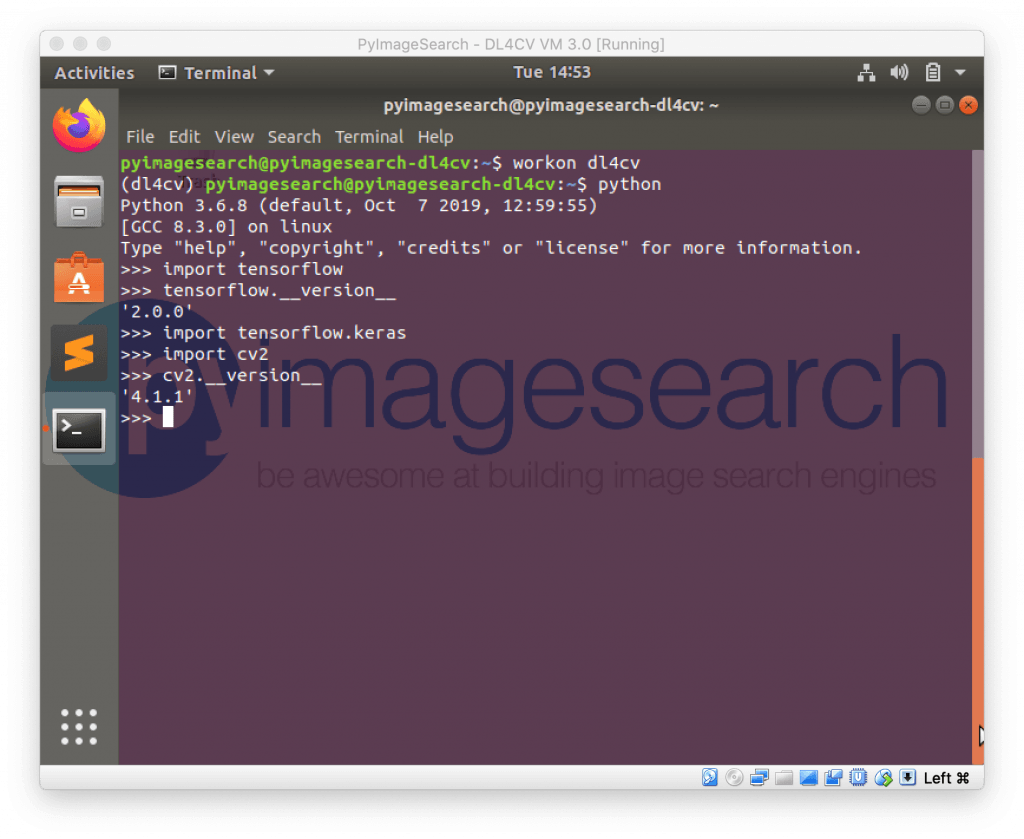 Your Deep Learning Python Ubuntu Virtual Machine Pyimagesearch